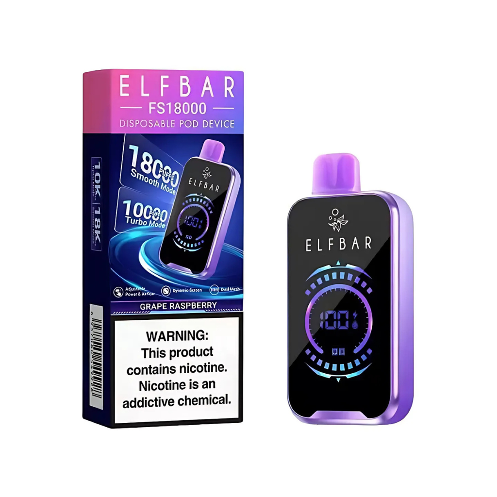 Elf Bar - Grape Raspberry -18000 Puffs - 5% | Smack That