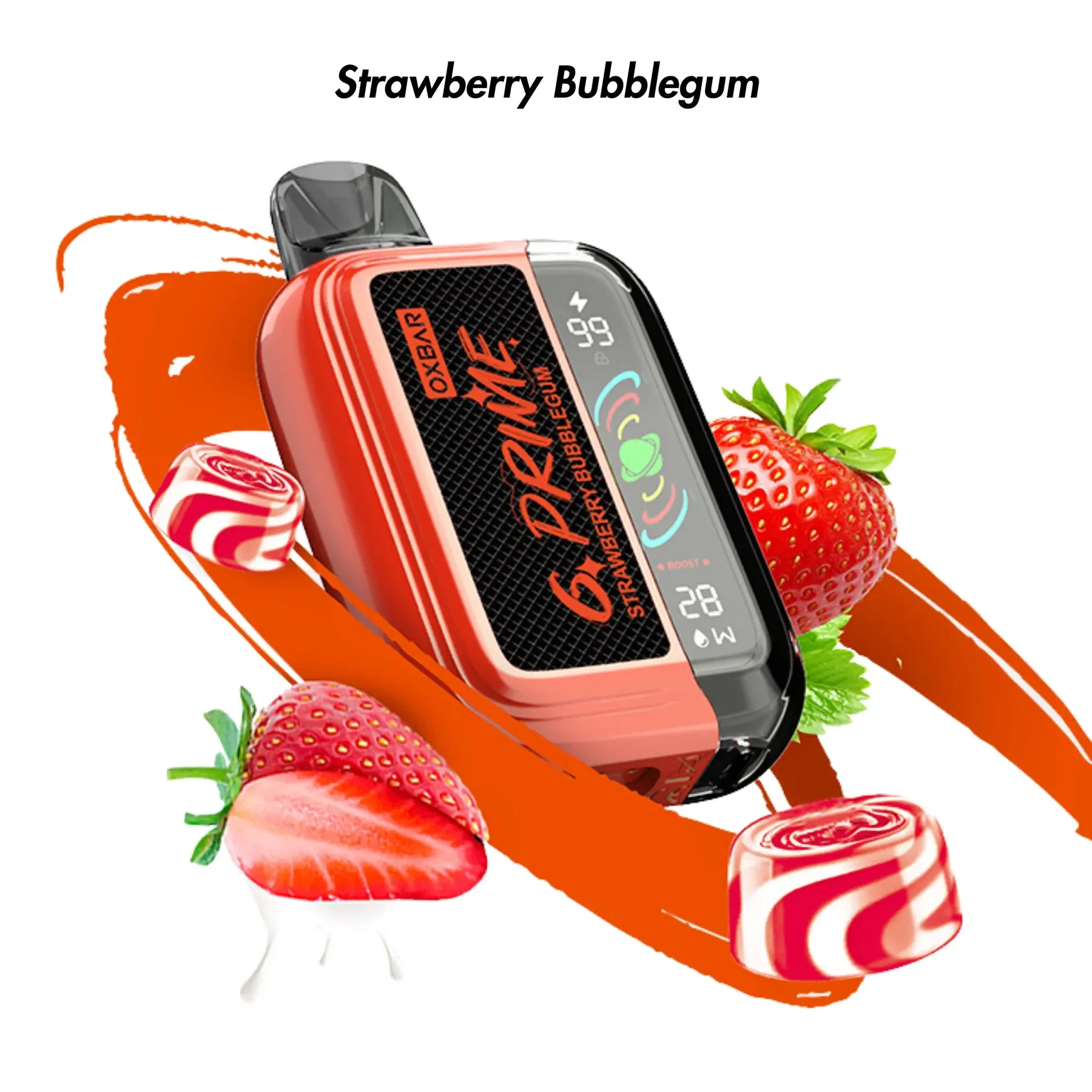 Oxbar - GPrime - Strawberry Bubblehum - 25000 Puffs - 5% | Smack That
